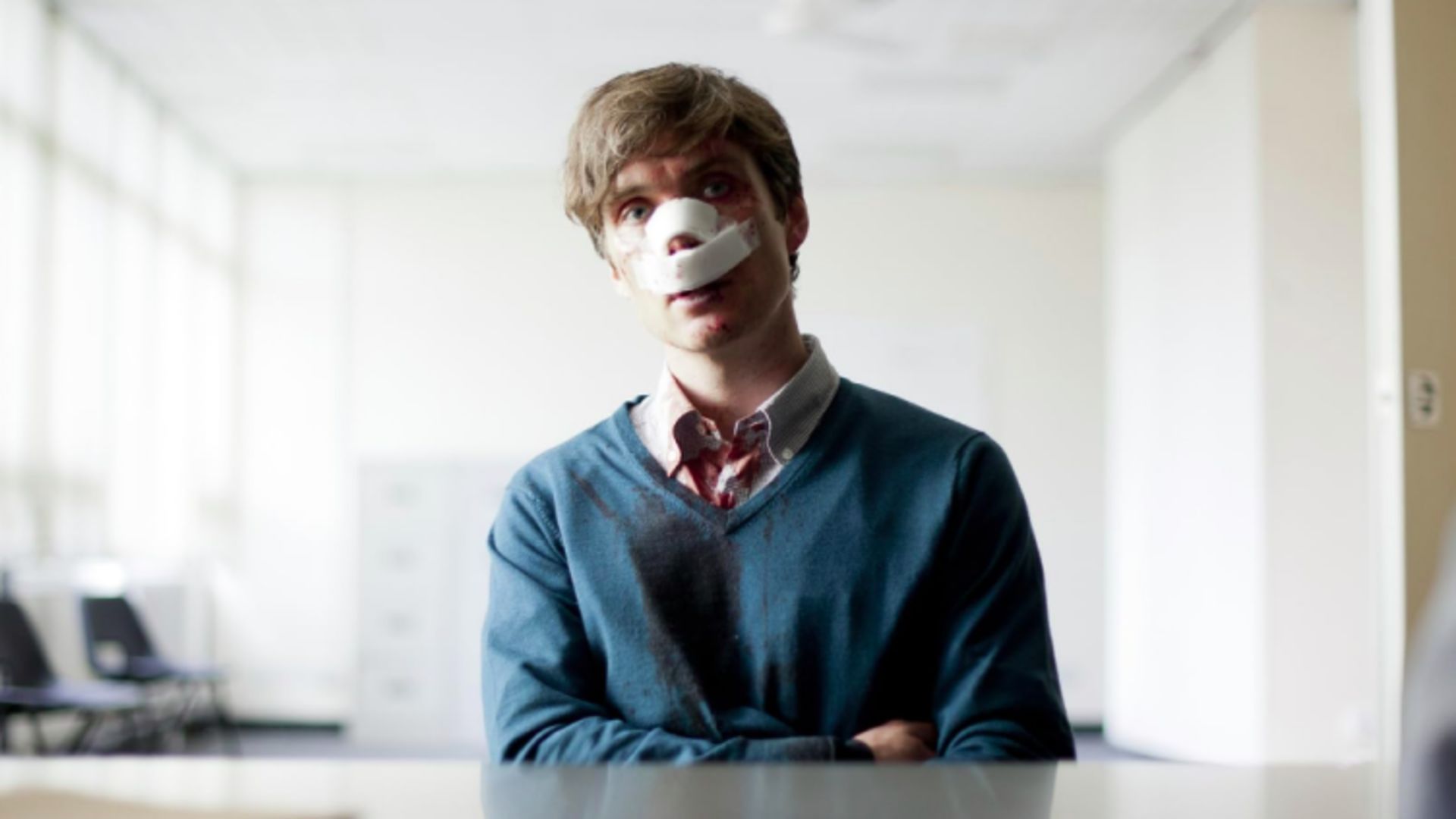Cillian Murphy is een docent in 'Steve' op Netflix, net als in deze ...